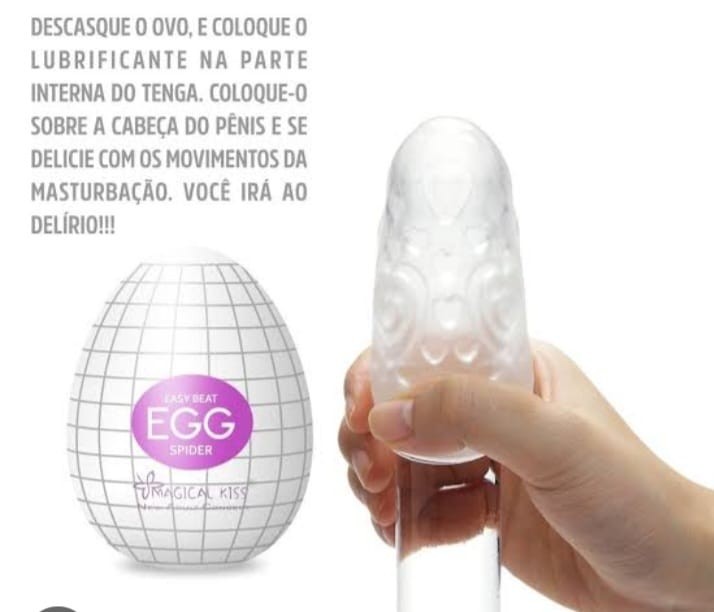 MASTURBADOR SUPER EGG -MASTURBADOR EM FORMATO DE OVO REF 7099 - Cheiro de Rosa Moda Íntima